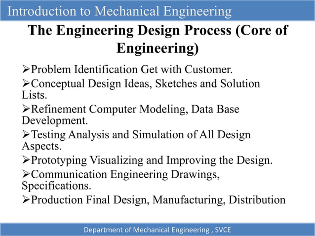 Module 1-Introduction to Mechanical Engineering.pptx | Physics | Science