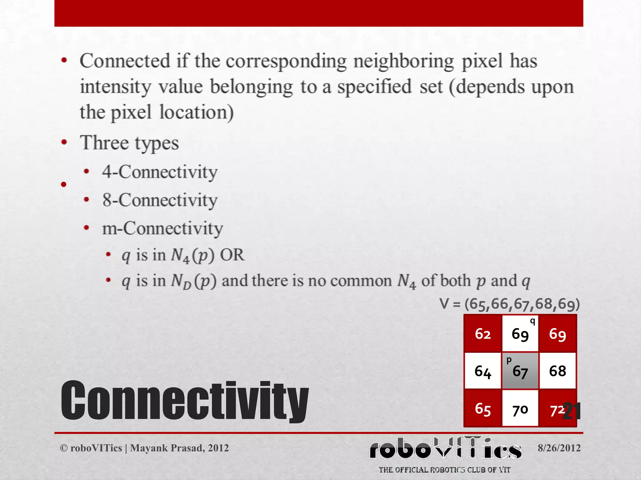 RoboCV Module 1: Introduction to Machine Vision | PPT