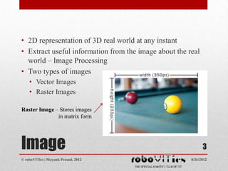 RoboCV Module 1: Introduction to Machine Vision | PPT