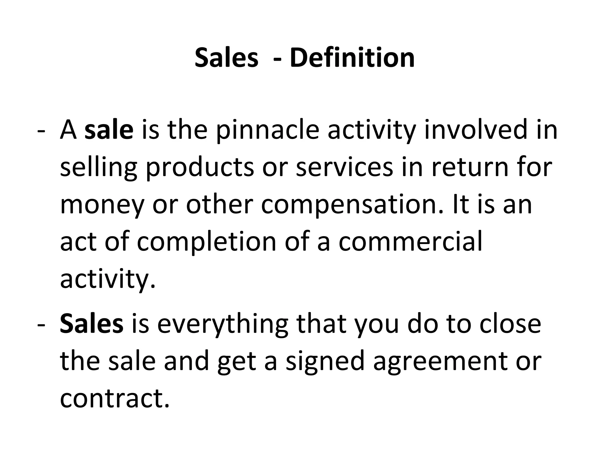 Introduction To Sales Management | PPT