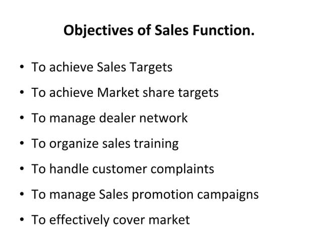 Introduction To Sales Management | PPT | Sales | Business