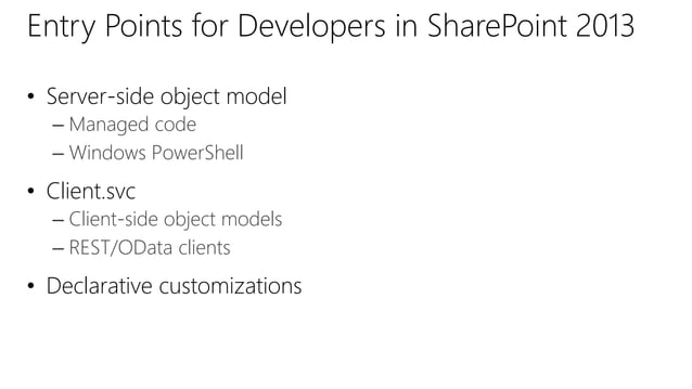 Module 1 - Introduction to the SharePoint Developer Landscape.pptx