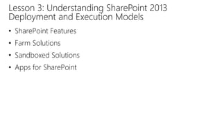 Module 1 - Introduction to the SharePoint Developer Landscape.pptx