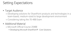 Module 1 - Introduction to the SharePoint Developer Landscape.pptx