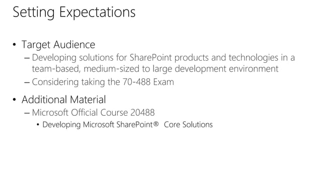 Module 1 - Introduction to the SharePoint Developer Landscape.pptx