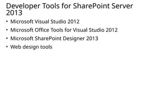 Module 1 - Introduction to the SharePoint Developer Landscape .pptx | Free Download