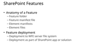 Module 1 - Introduction to the SharePoint Developer Landscape .pptx ...