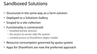 Module 1 - Introduction to the SharePoint Developer Landscape .pptx | Free Download
