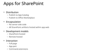 Module 1 - Introduction to the SharePoint Developer Landscape .pptx | Free Download