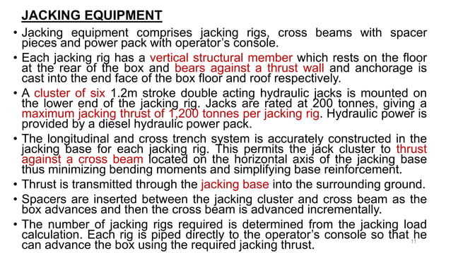 Module 1 - Jacking techniques.pptx | Civil Engineering Industry | Industries