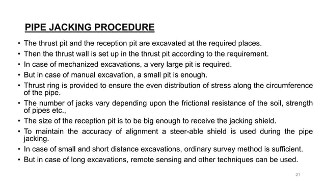 Module 1 - Jacking techniques.pptx | Civil Engineering Industry | Industries