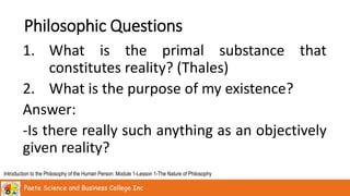 Introduction to the Philosophy-Module 1-Lesson 1.pptx
