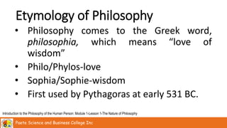 Introduction to the Philosophy-Module 1-Lesson 1.pptx