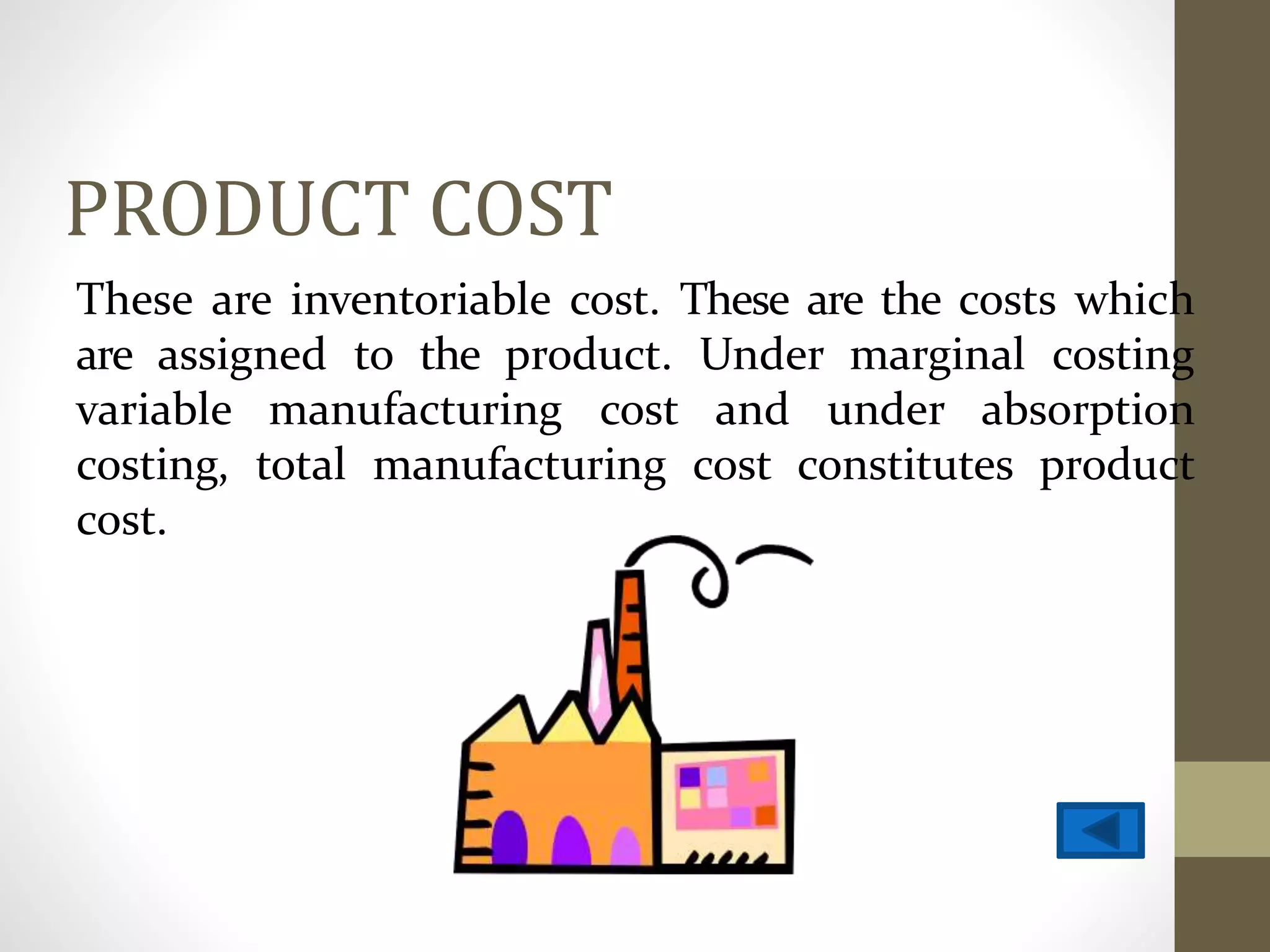 Module 1 lesson 1 cost term, concepts and classifications | PPTX