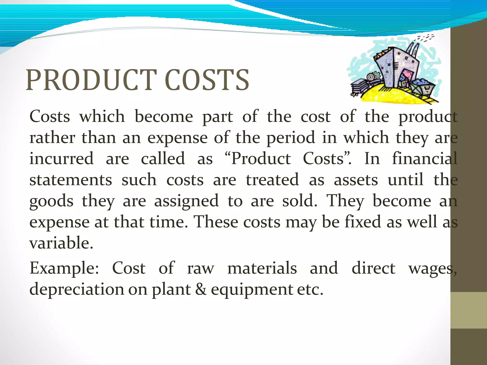 Module 1 lesson 1 cost term, concepts and classifications | PPTX