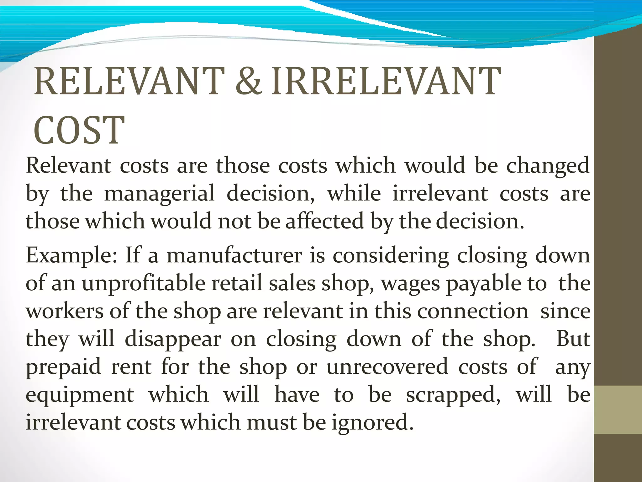 Module 1 lesson 1 cost term, concepts and classifications | PPTX
