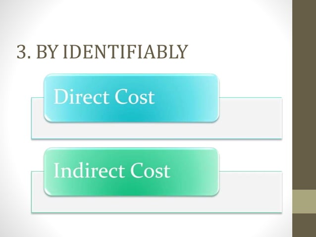 Module 1 lesson 1 cost term, concepts and classifications | PPTX