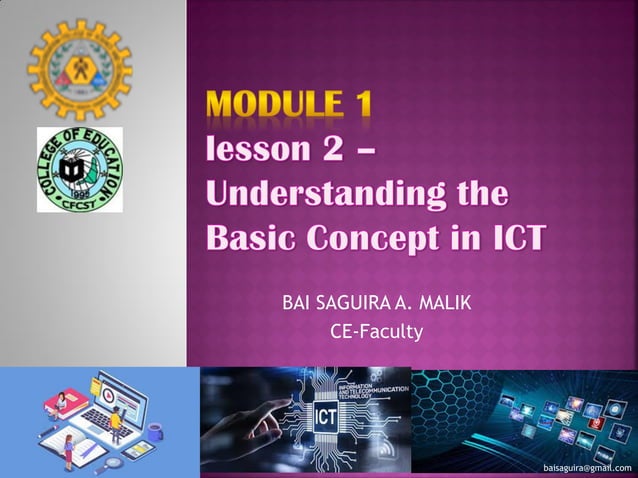 Understanding the Basic Concept in ICT | PDF