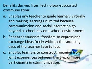 Module 1 lesson 3 - Role of Technology for teaching and learning | PDF