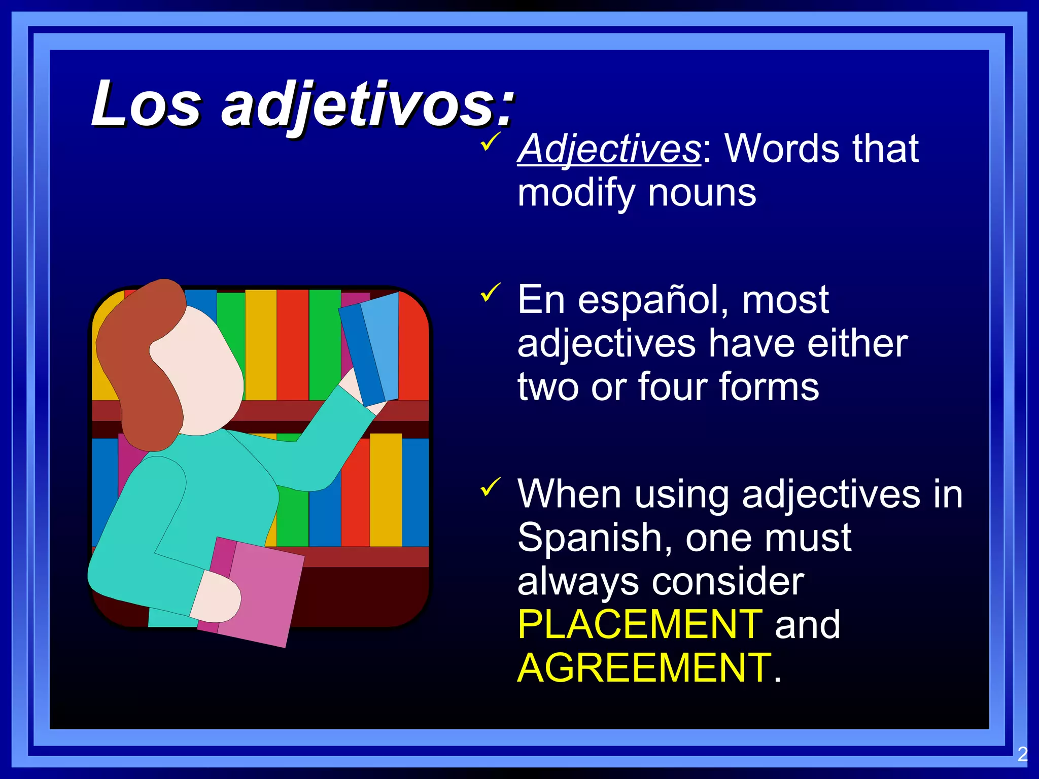 Module 1 los adjetivos | PPT