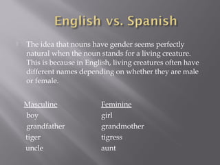 Module 1 los sustantivos | PPT