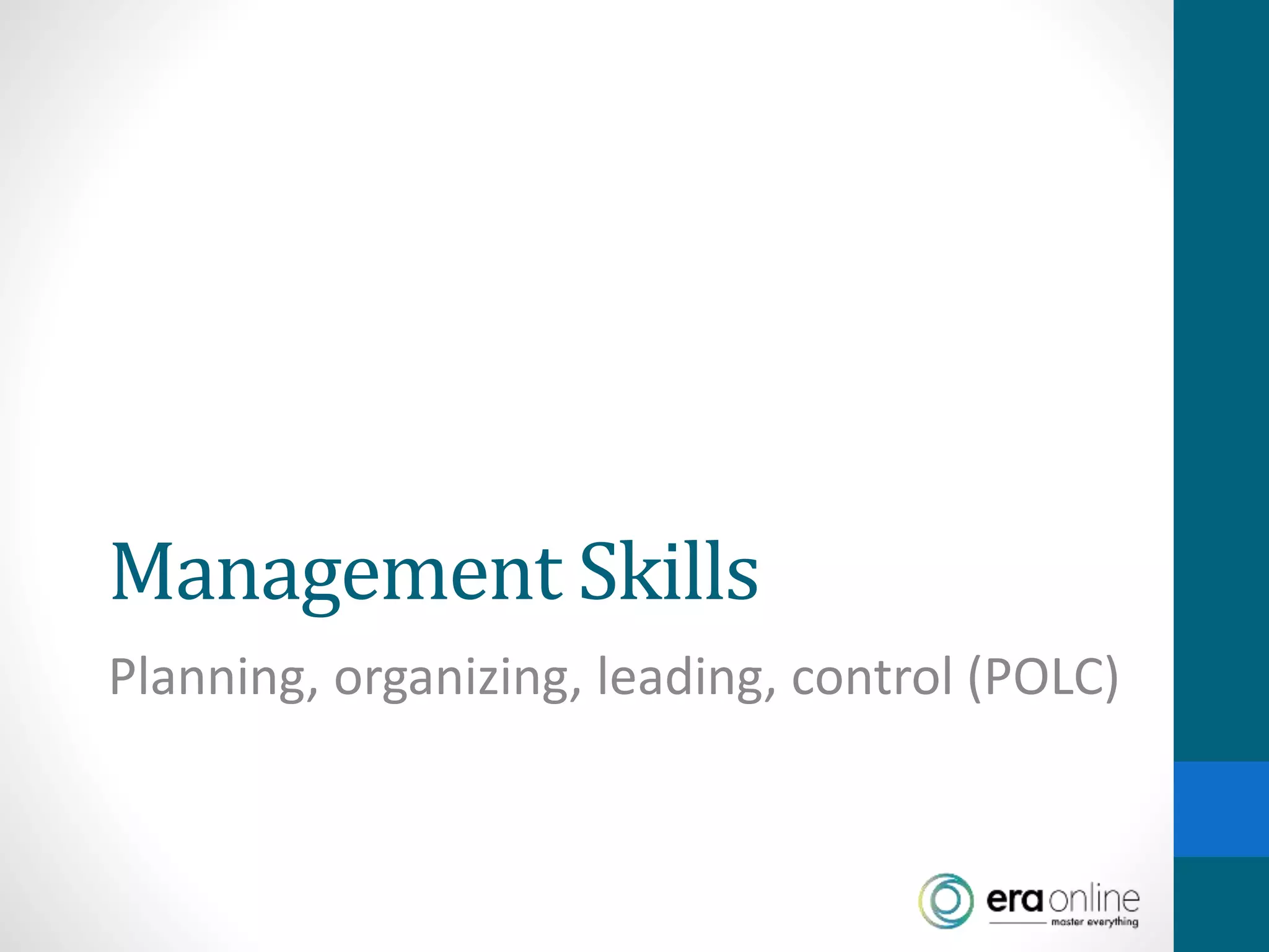 Module 1 management skills | PPT