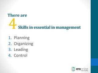 Module 1 management skills | PPT