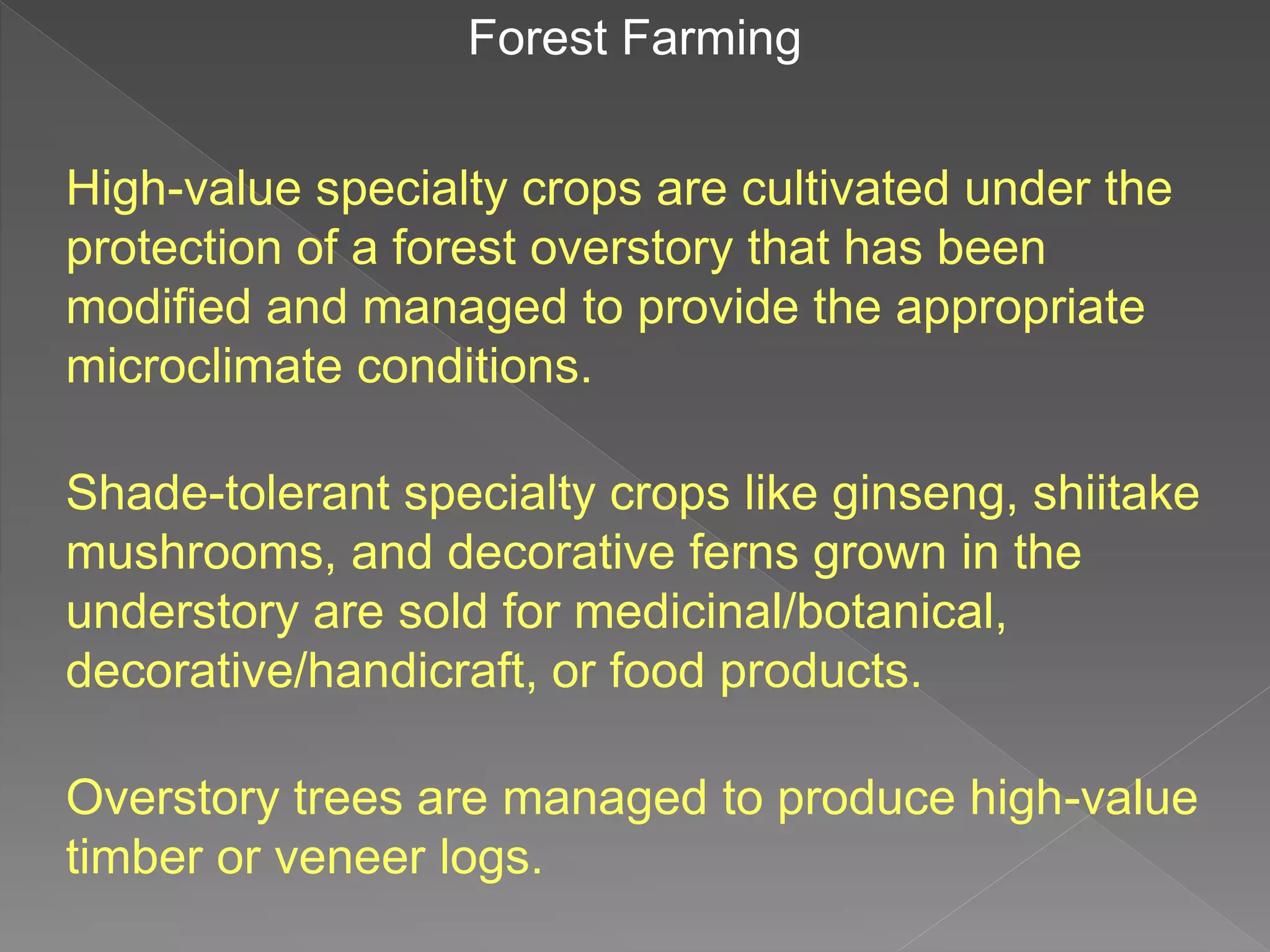Module 1 Overview Of Agroforestry Powerpoint Presentation | PDF