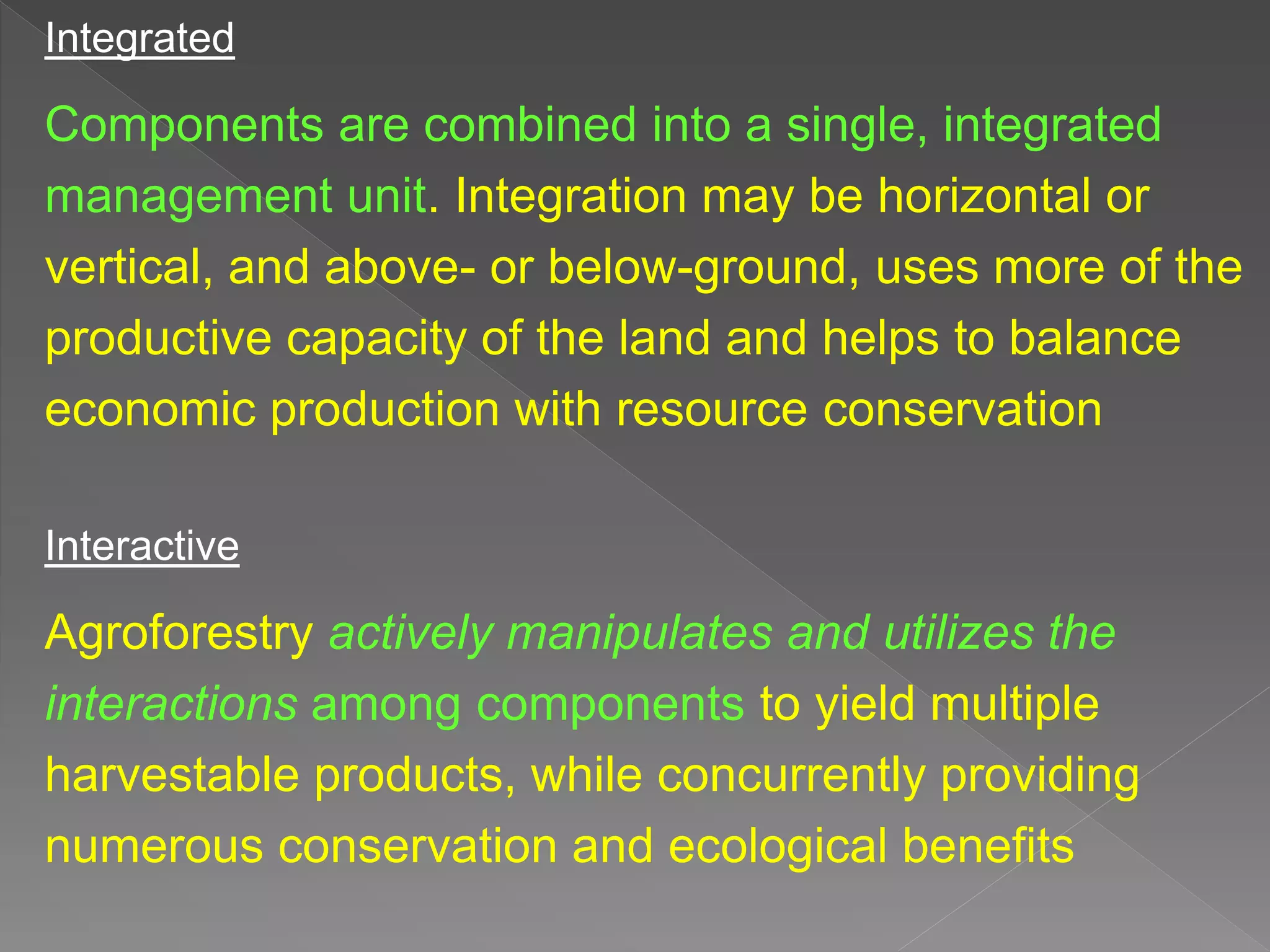 Module 1 Overview Of Agroforestry Powerpoint Presentation | PDF