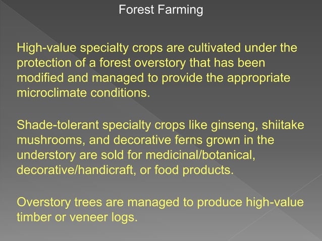 Module 1 Overview Of Agroforestry Powerpoint Presentation | PDF