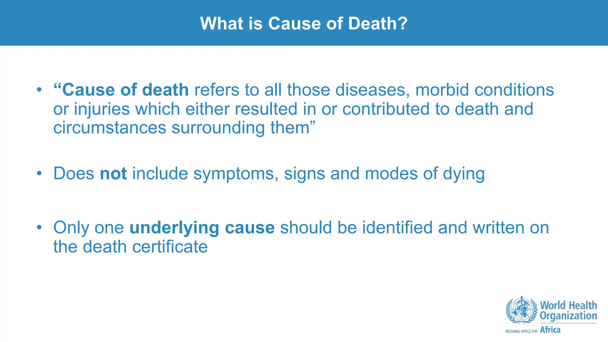 Module 1 - Overview of the cause of death (1).pptx. useful | PPTX