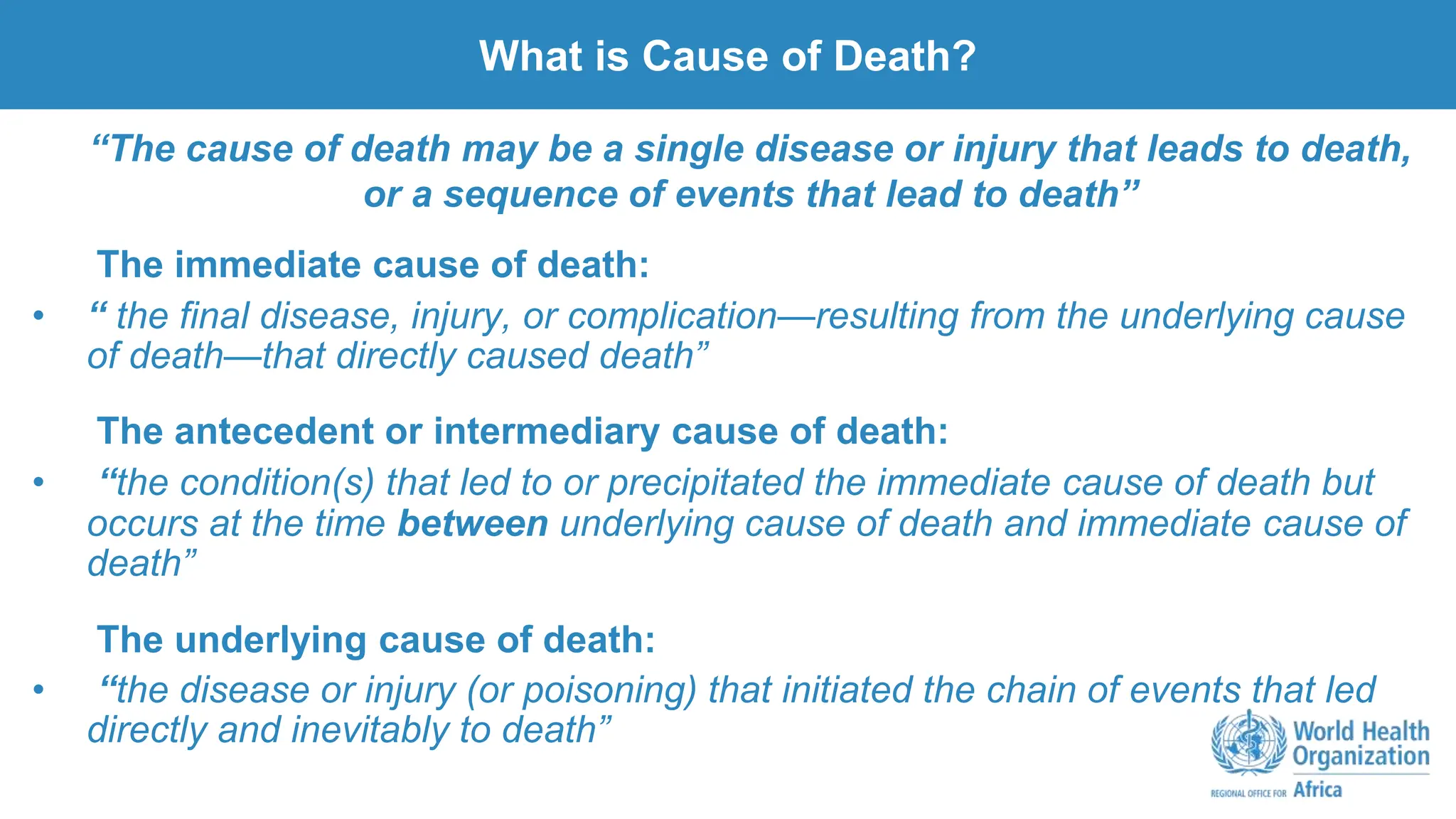 Module 1 - Overview of the cause of death (1).pptx. useful | PPTX