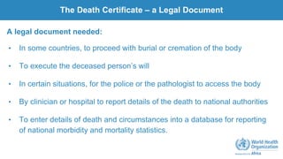 Module 1 - Overview of the cause of death (1).pptx. useful | PPTX