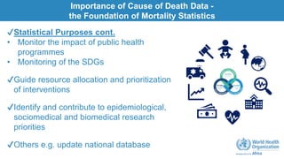 Module 1 - Overview of the cause of death (1).pptx. useful | PPTX