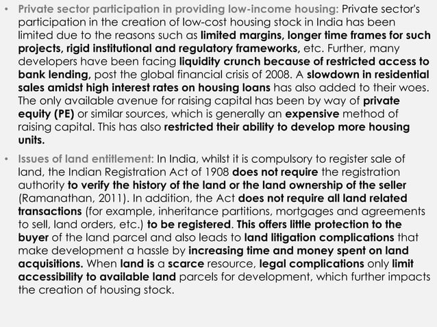 Housing Problems in India, Affordable Housing, Slums.pdf | Housing ...