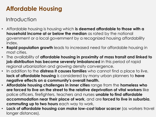 Housing Problems in India, Affordable Housing, Slums.pdf | Housing ...