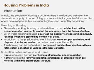 Housing Problems in India, Affordable Housing, Slums.pdf