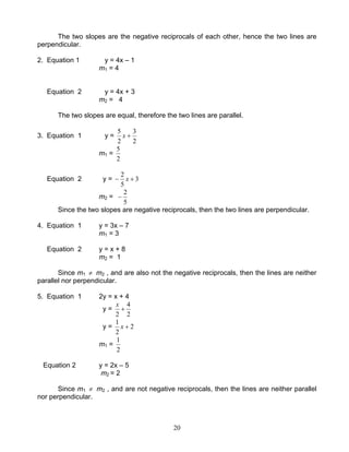 Module 1 plane coordinate geometry | PDF