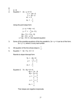 Module 1 plane coordinate geometry | PDF