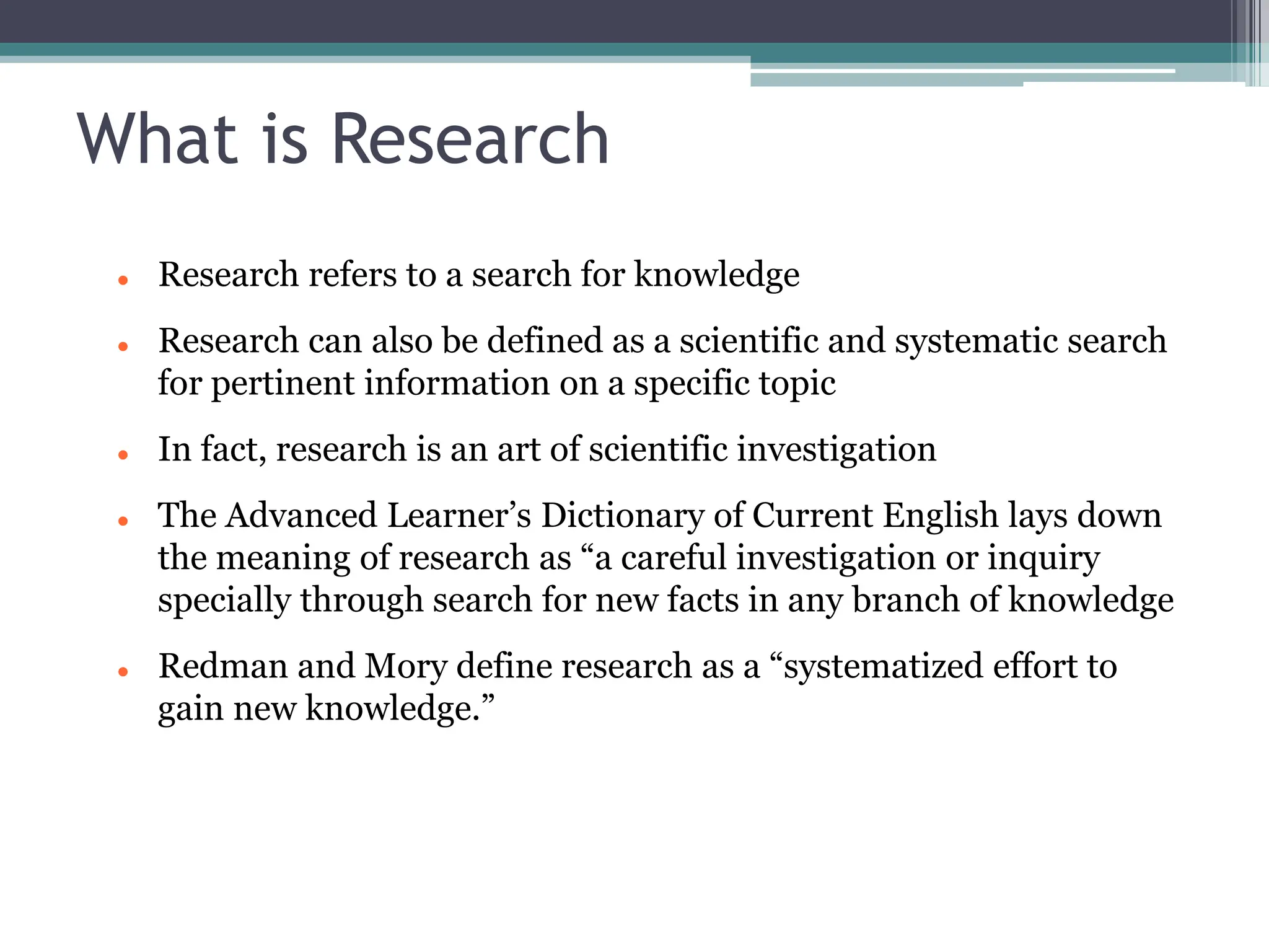 Research Methodology Module 1 useful for any course work | PPT