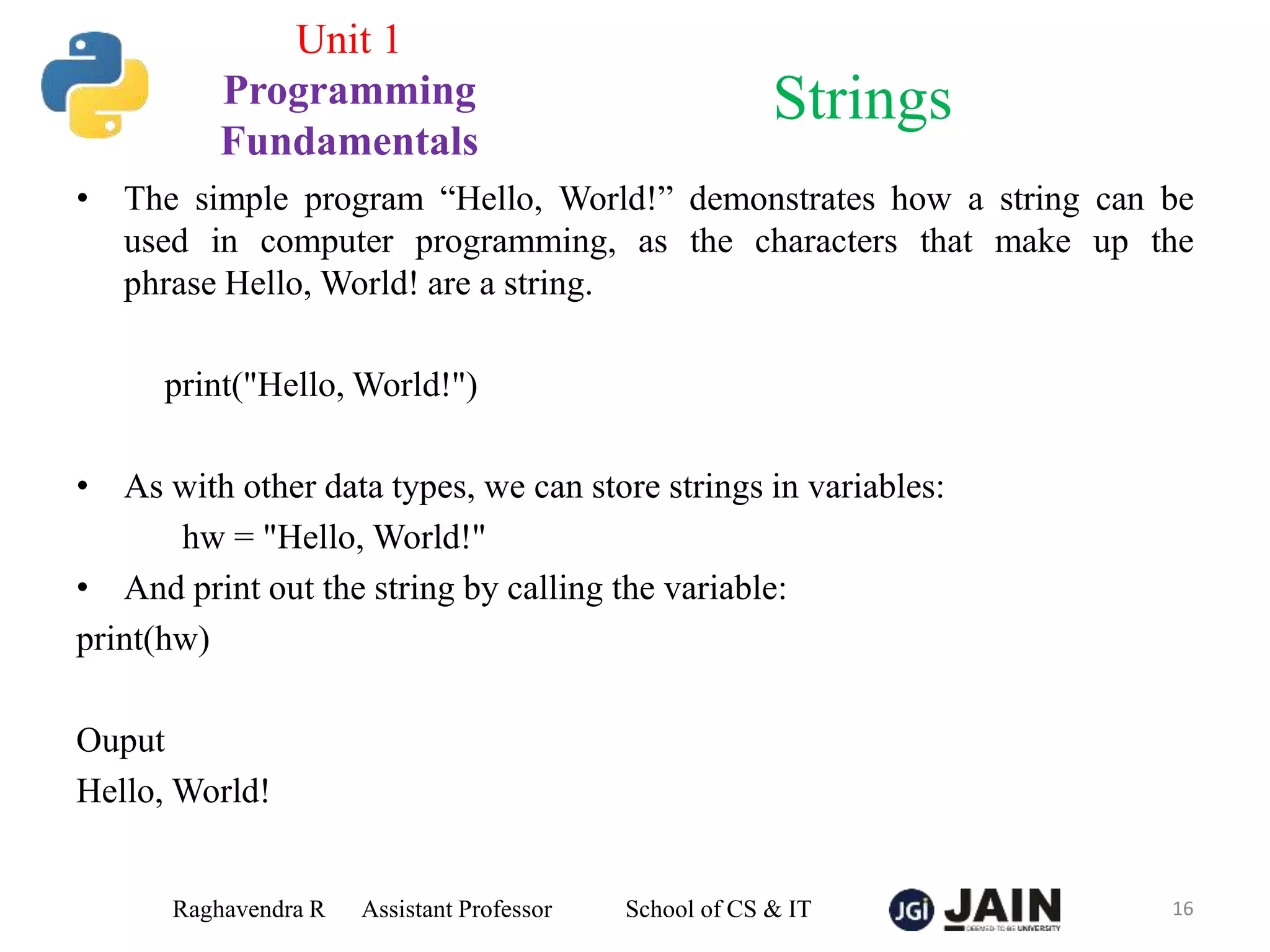 Module 1 - Programming Fundamentals.pptx