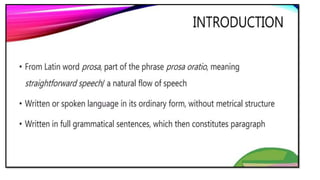 MODULE 1- PROSE.pptx | Free Download