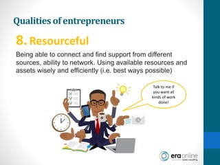Module 1 qualities of an entrepreneur 2 | PPT