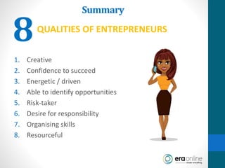 Module 1 qualities of an entrepreneur 2 | PPTX
