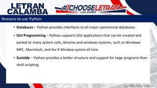 Module 1 Review of Python Basics An Introduction | PPT