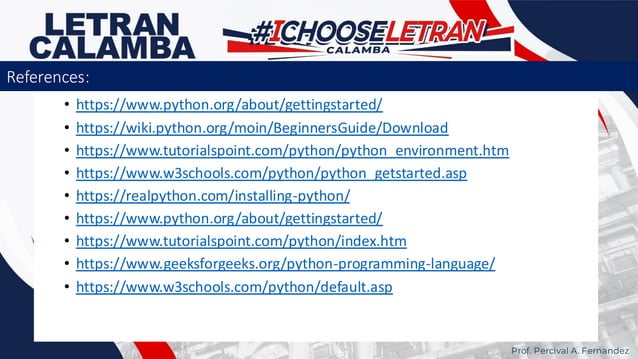 Module 1 Review of Python Basics An Introduction | PPT