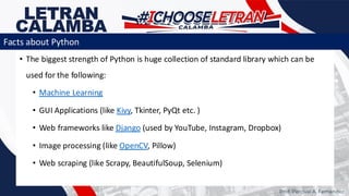 Module 1 Review of Python Basics An Introduction | PPT