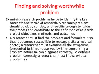 Research methods of articles and reports | PPTX