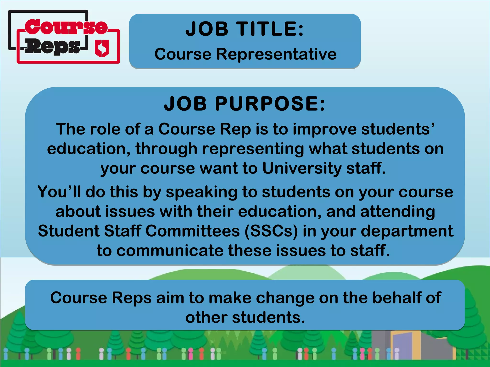 Course Reps - 1. Roles and Responsibilities | PPT