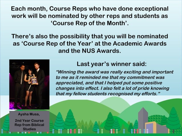 Course Reps - 1. Roles and Responsibilities | PPT